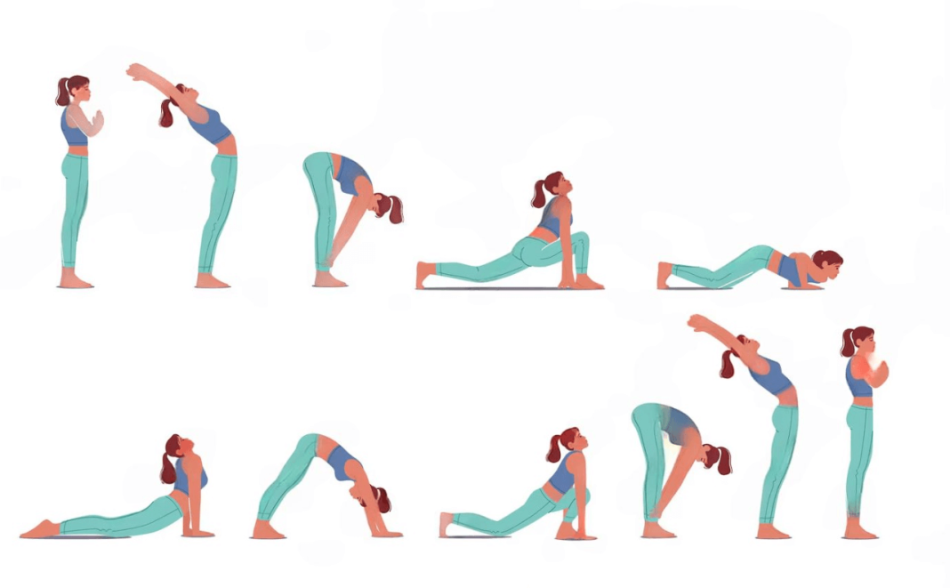 Surya Namaskar (Sun Salutation): 12 Step Poses With Images